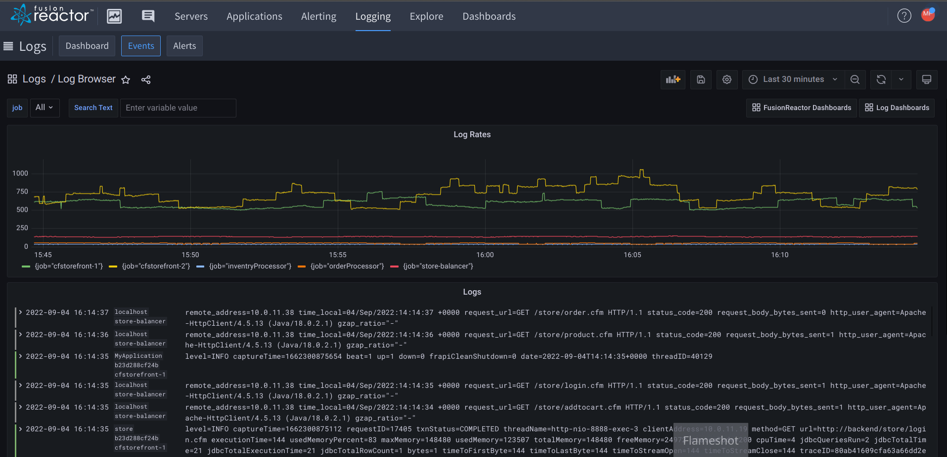 Log Monitoring and Analytics - FusionReactor